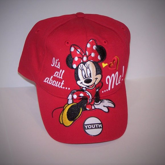 Disney | Accessories | Little Girls Sassy Disney Minnie Mouse Cap Red ...